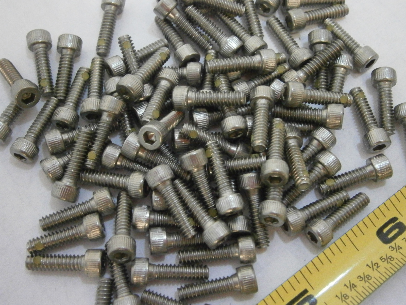 Cap Screws 6/32 x 1/2 Socket Head Stainless Steel w/Nylon Pellet Lot of ...