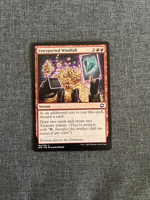 Unexpected Windfall - NM - Adventures in the Forgotten Realms - MTG | eBay