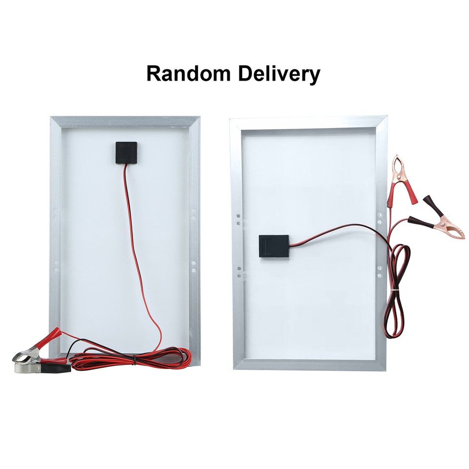 1/2PC Solar Panel 12V Solar Battery Trickle Charger 100A W/Controller ...