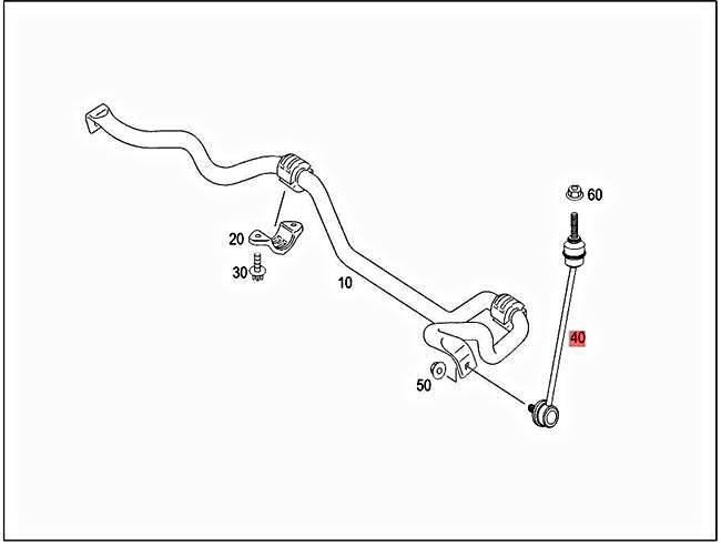 Genuine MERCEDES C216 W221 S-CLASS Coupe Torsion bar linkage 2213201589 ...