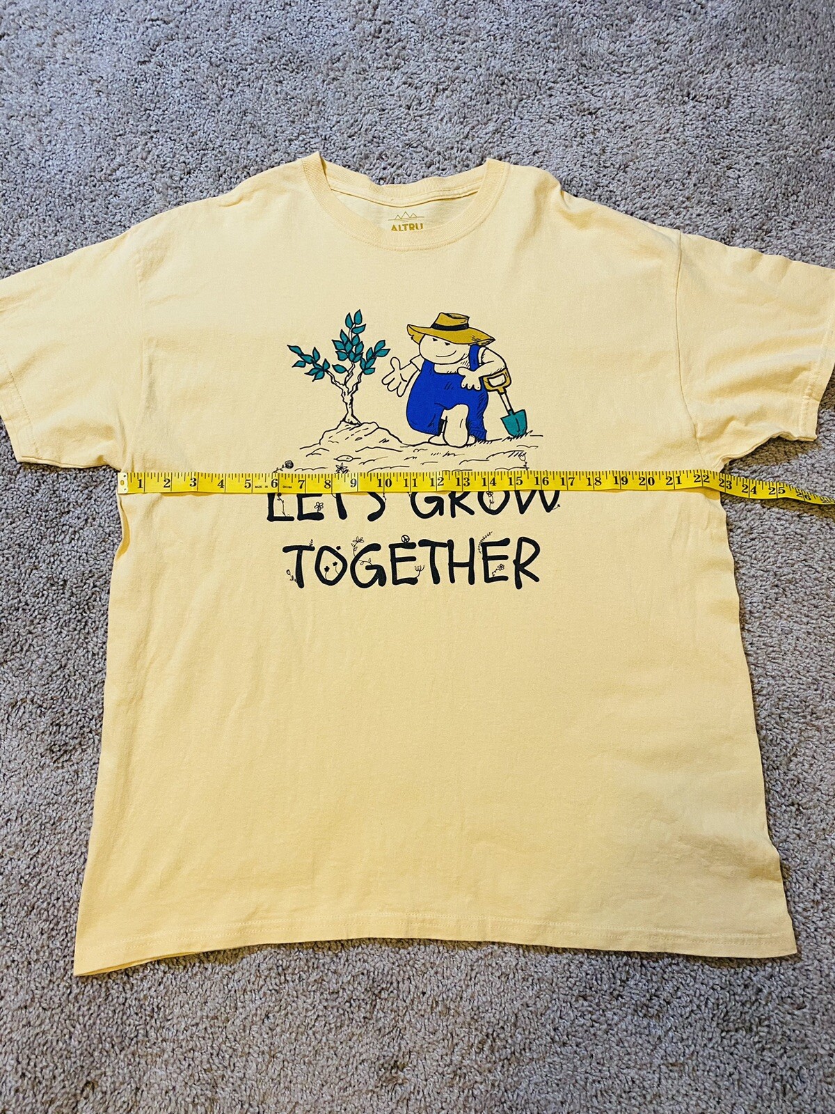 ALTRU Let’s Grow Together Tee Shirt Men’s Size XL - Gem