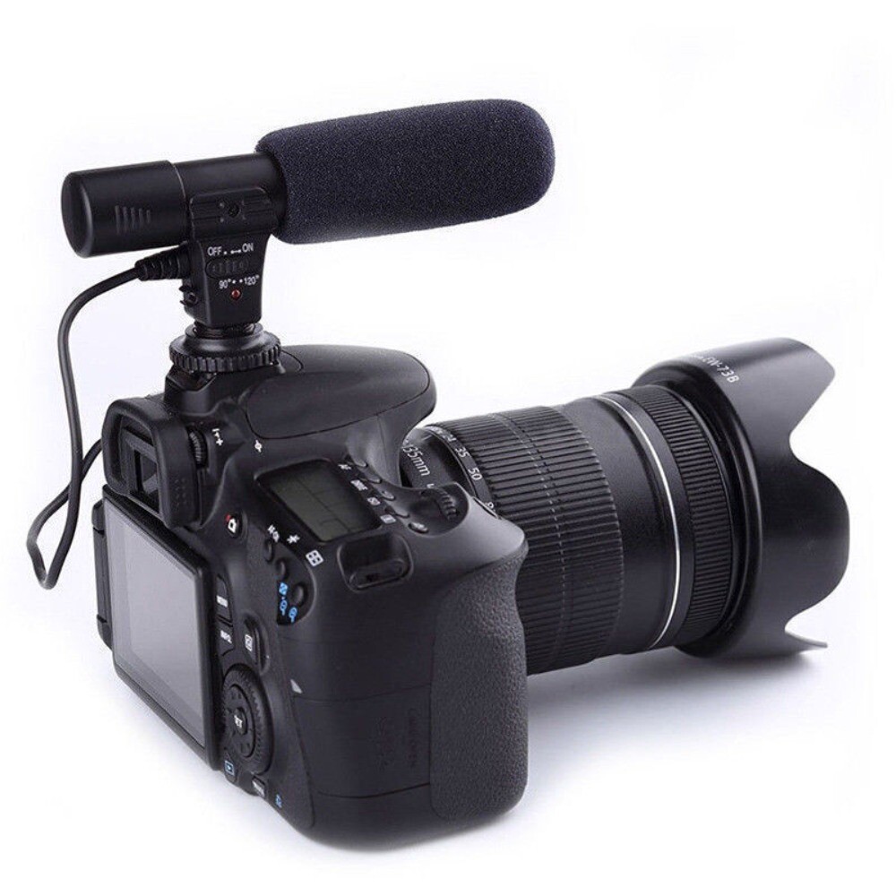 D5100 D300s Stereo D7000 Slr Camera Mic 3.5mm Microphone Recording ...