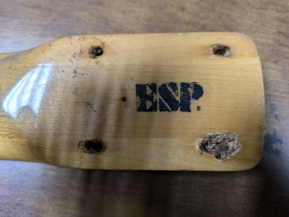 VINTAGE ESP Neck Concorde Head Scalloped Black | eBay