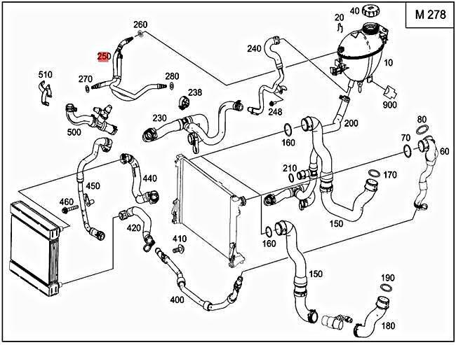 Genuine Mercedes Coolant Hose 2185010025 | eBay