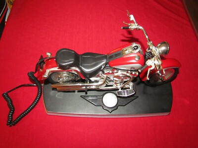 HARLEY DAVIDSON VINTAGE HERITAGE EUC TELEPHONE PHONE LAND LINE RED ...