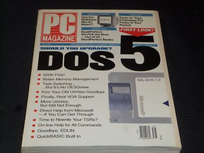 1991 JULY PC MAGAZINE MAGAZINE - DOS 5 COVER - O 15426 | eBay
