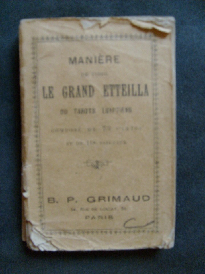 Le grand Etteilla very ancient version (complete) rare tarot cards b p ...