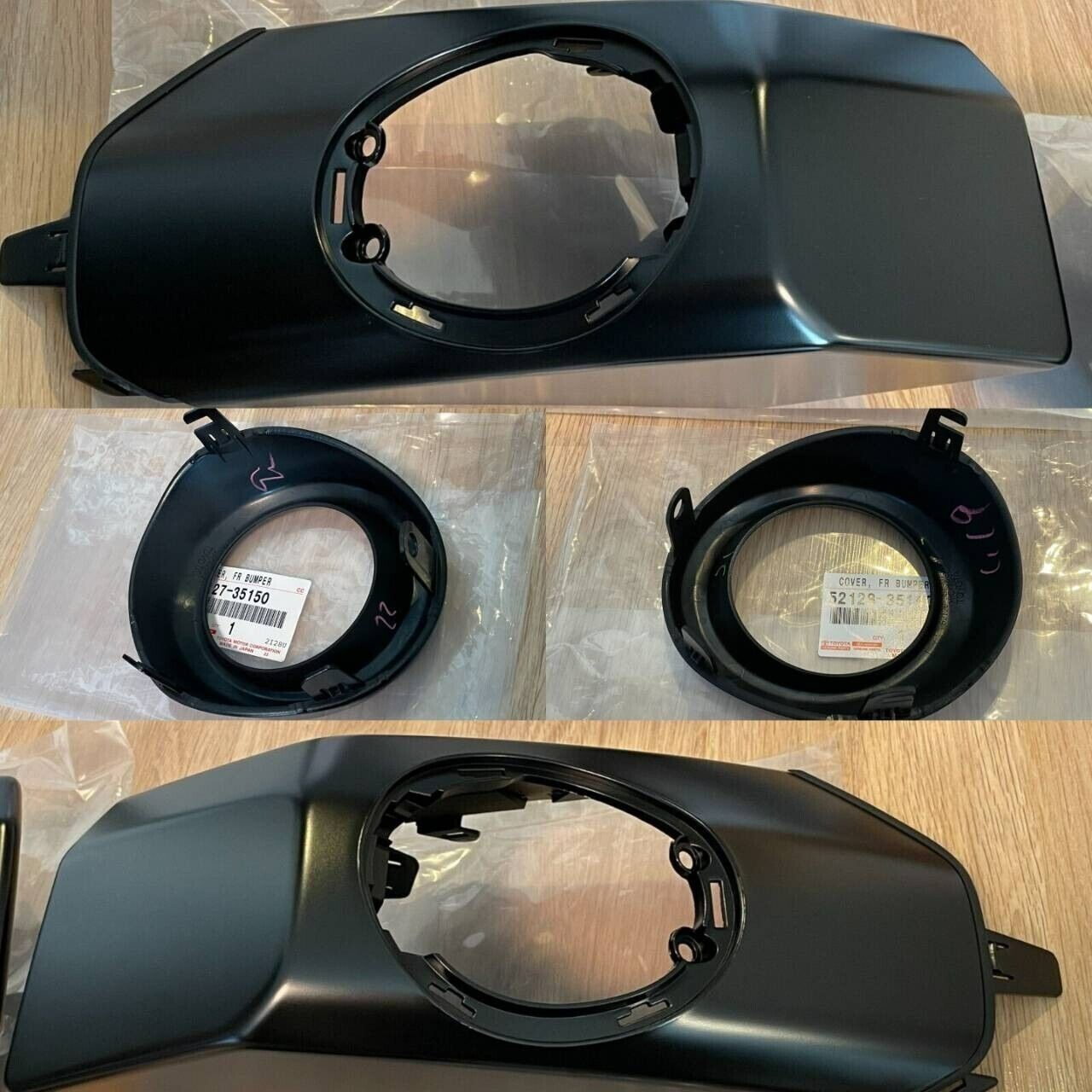 " Toyota Genuine FJ Cruiser Black Edition Front Corner Bumper Pad Left ...