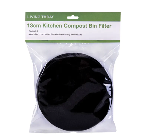 6X Filter Pad For Kitchen Compost Bins Compost Bin Filter Replacement ...