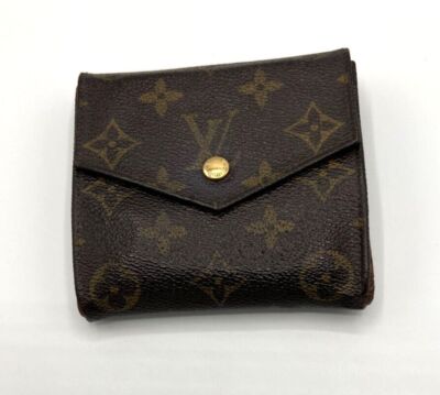 Authentic Louis Vuitton Monogram Brown Double-Sided Wallet | eBay