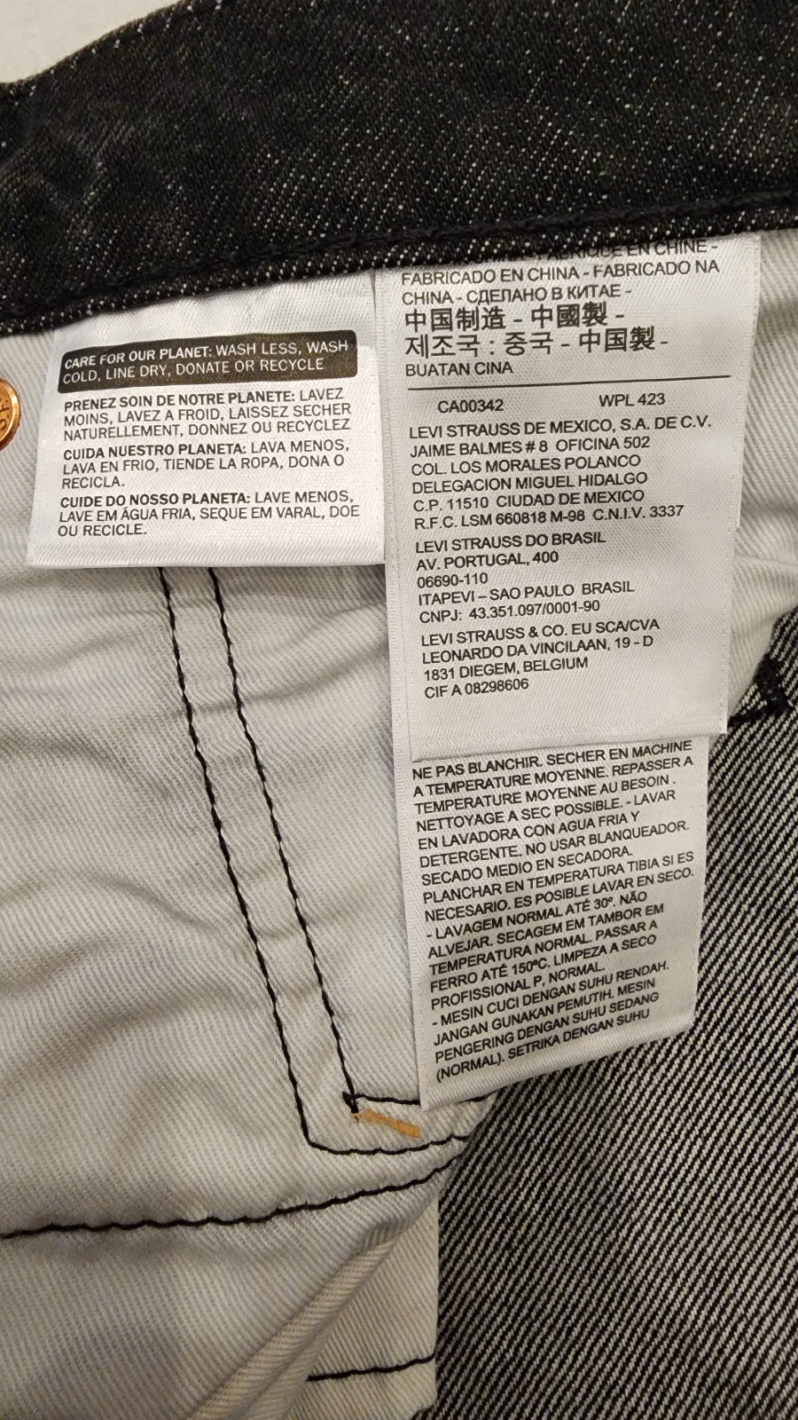 Levis Mens Lo-Ball Stack Tapered Slim Fit Knee Rip Stretch Jeans W40 ...