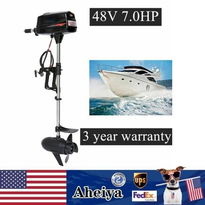 48V 7.0HP Brushless Motor Electric Outboard Fishing Boat Engine 1.8KW ...