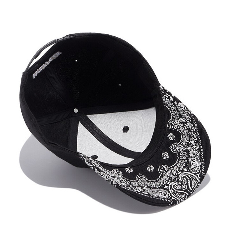 Men Women Paisley Baseball Caps Hip Hop Snapback Hat Embroidery ...