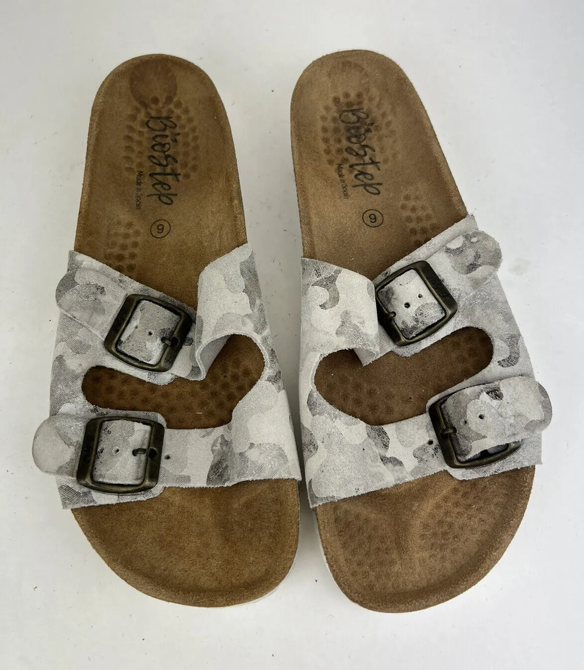 Biostep Double Strap Camouflage leather Comfort Slip … - Gem