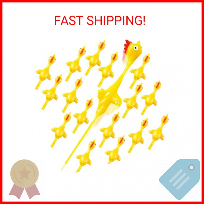 16Pcs Rubber Chicken Slingshot Finger Chicken Flying Chicken Slingshot ...