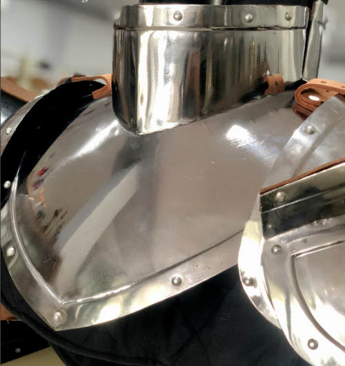 Medieval Armor Bevor with Gorget and Pauldrons Shoulder Guard LARP ...