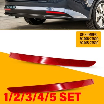 Rear Bumper Reflector Light Lamp Covers For 2014-2015 Kia Optima Red ...