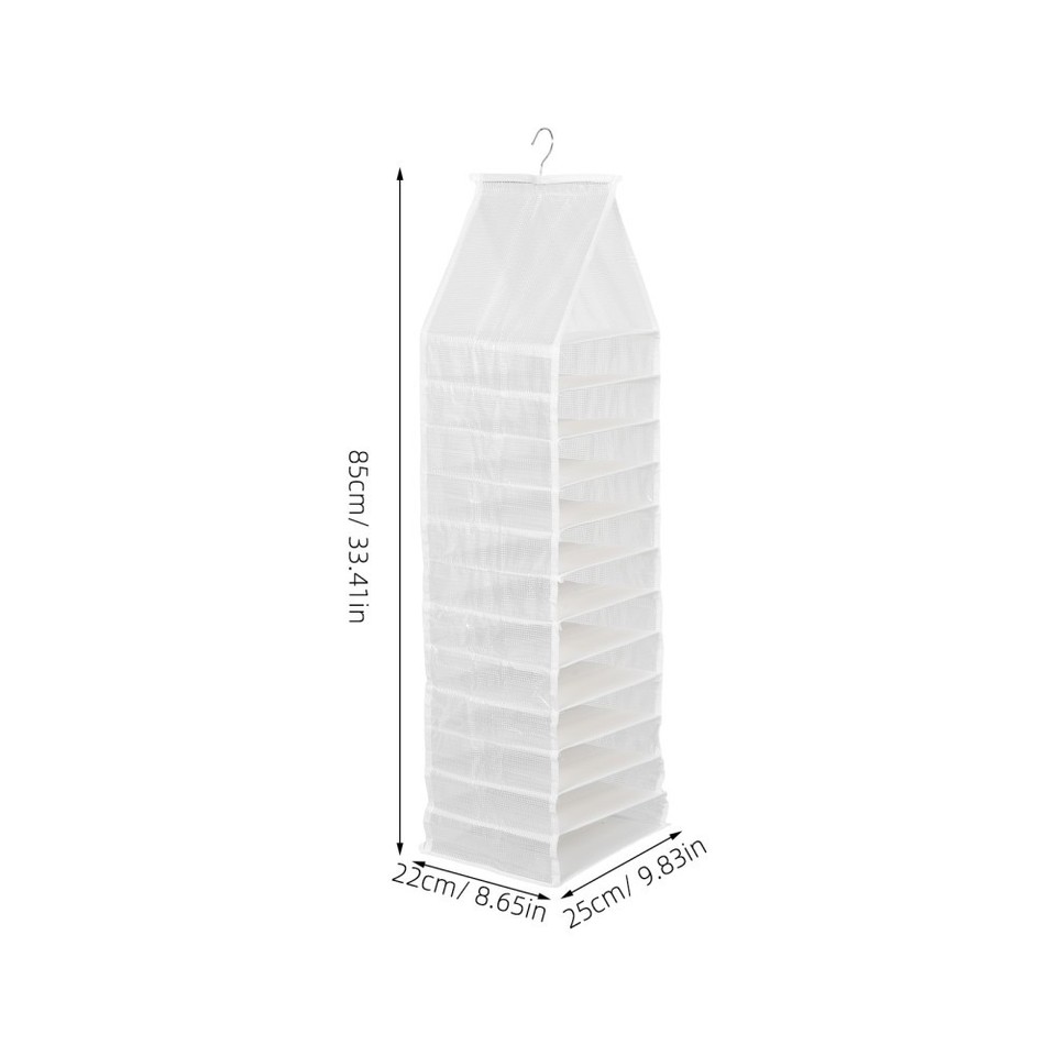 Compartment Clothing Storage Bag Closet Hanging Multiple Layers ...