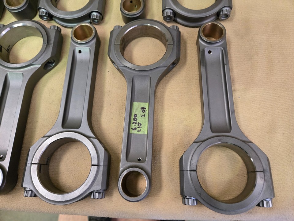 Set of 10 small block Chevy custom Crower Titanium Stroker Rods - Used ...