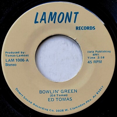 Ed Tomas 45 Bowlin' Green / Devil and a Man - Private Arizona Country ...