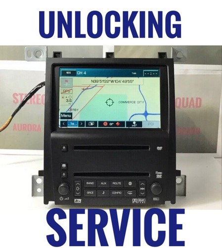 Unlocking Service For Chevy Buick touch screen Navigation Radio CD ...