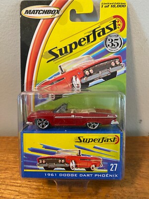 Matchbox Superfast #27 1961 Dodge Dart Phoenix in its Original Blister ...