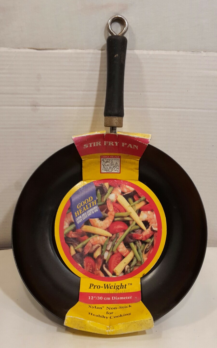 China Village Pro-Weight 12" Xylan Stir Fry Saute Pan for Healthy ...
