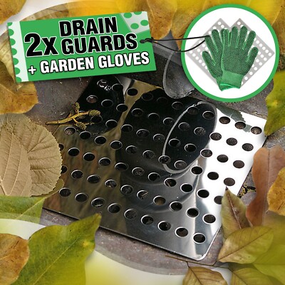 Drain Cover Leaf Guard Square Outdoor Metal Stainless Steel Plate 6 ...