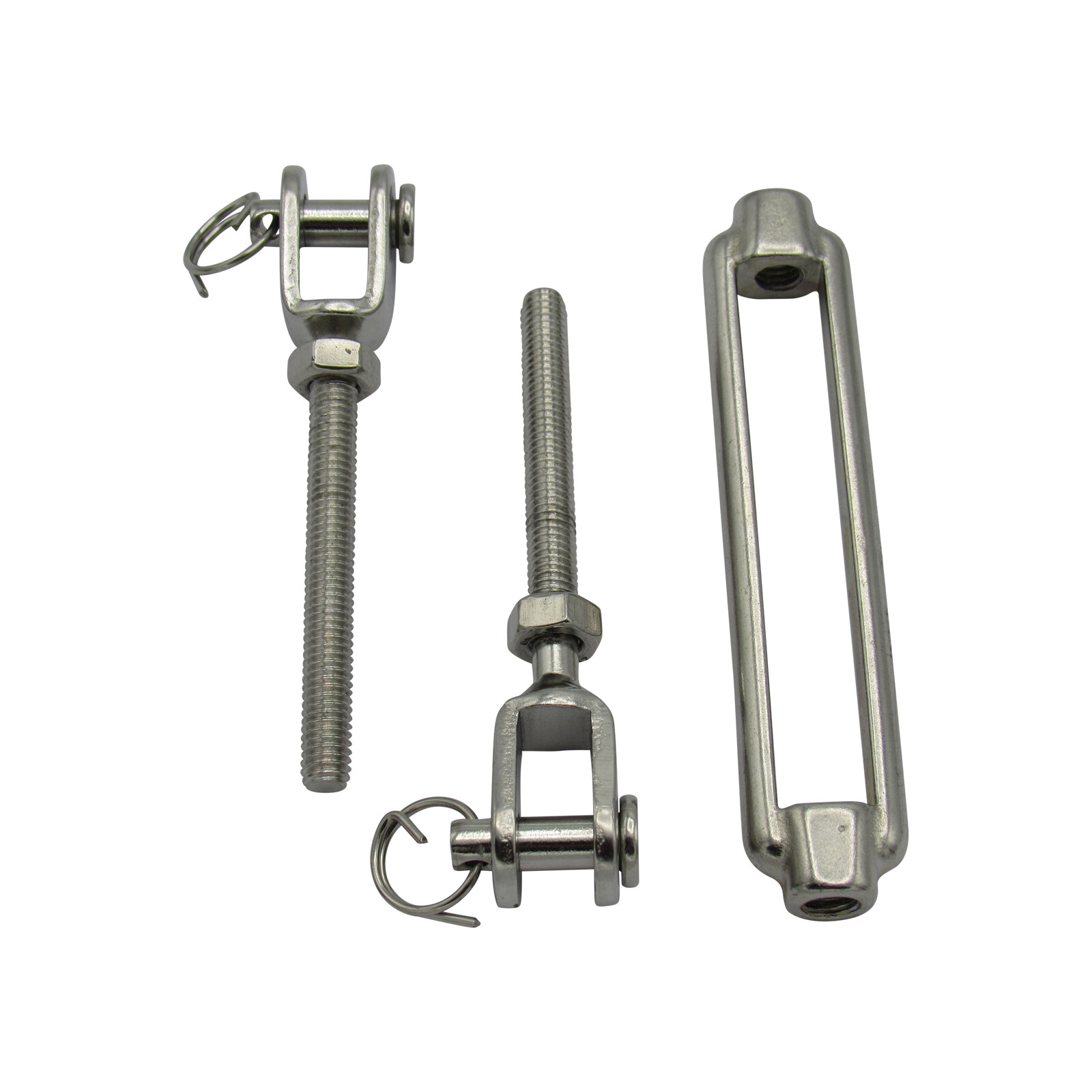 Stainless Steel Rigging Screw Fork & Fork M8 (8MM Open Body Turnbuckle ...