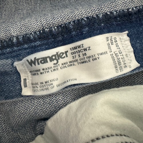 Wrangler Cowboy Cut Original Fit Jeans Men's 37x36 Blue Western Rodeo ...