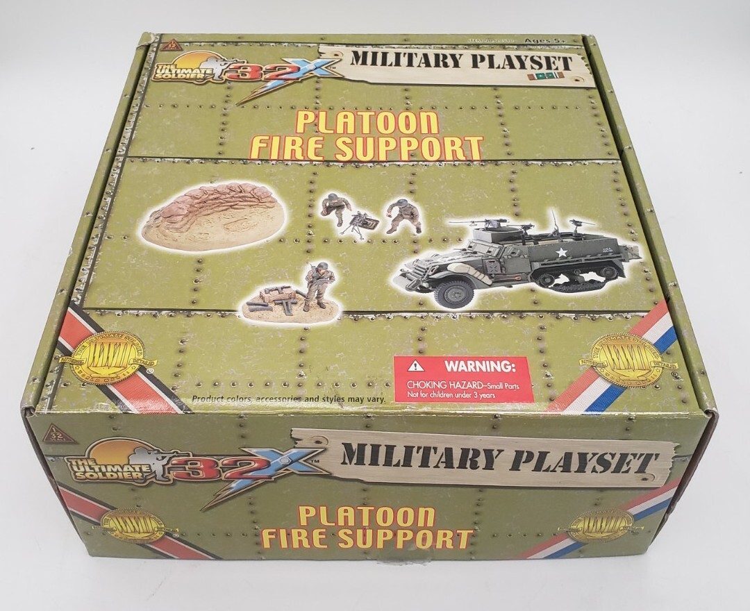 1/32 Scale Ultimate Soldier PLATOON FIRE SUPPORT US Playset HALFTRACK ...