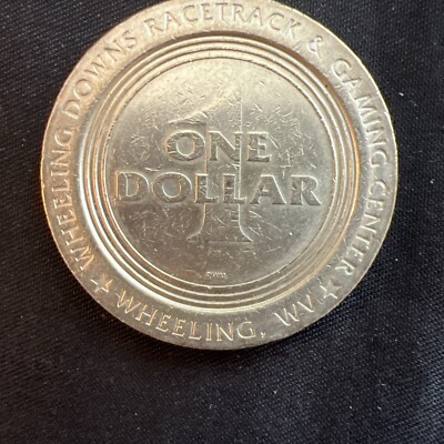 🤩Wheeling Downs Racetrack & Gaming Center $1 Token West Virginia 1999 ...