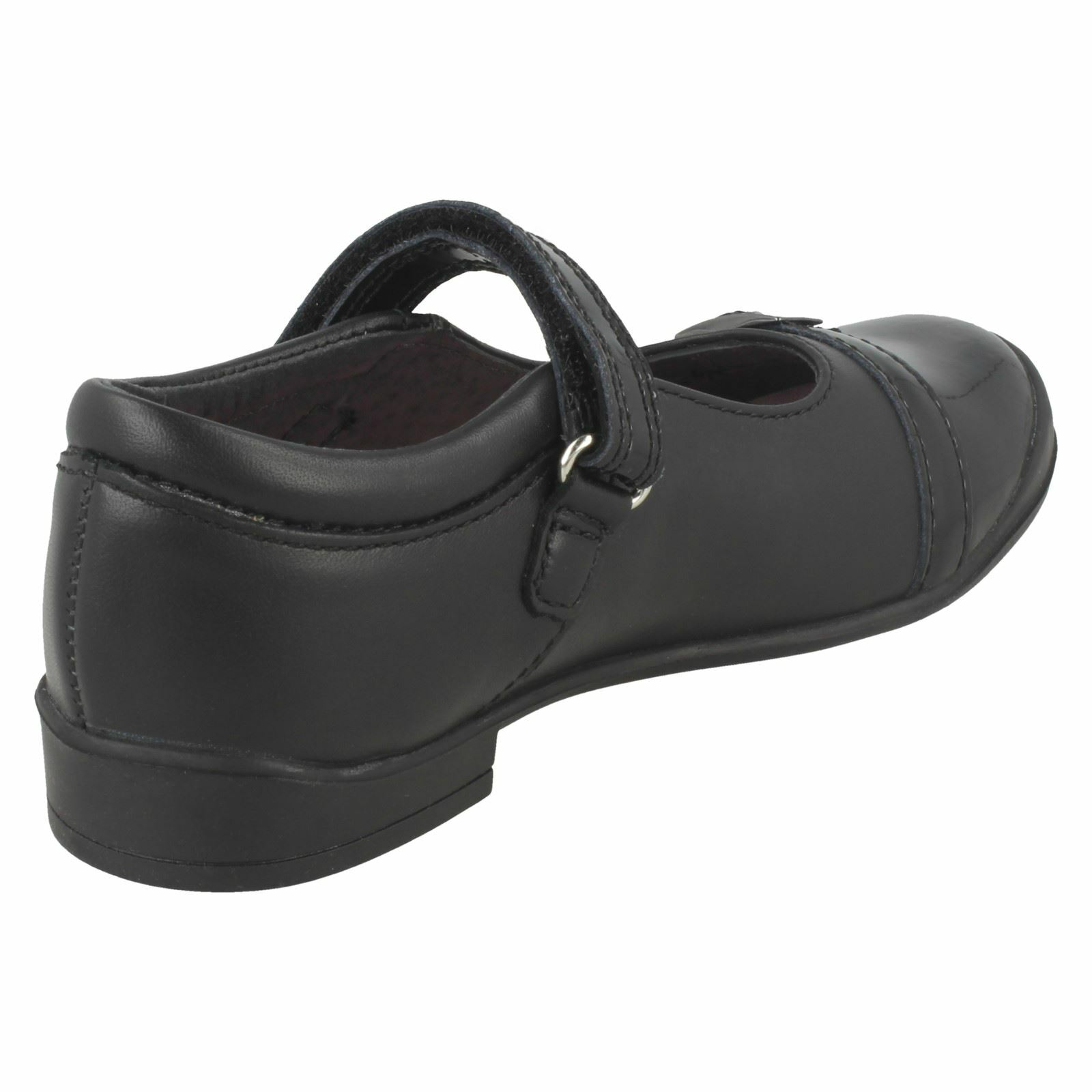 Girls Black Leather Startrite Riptape School Shoes : Purrfect | eBay