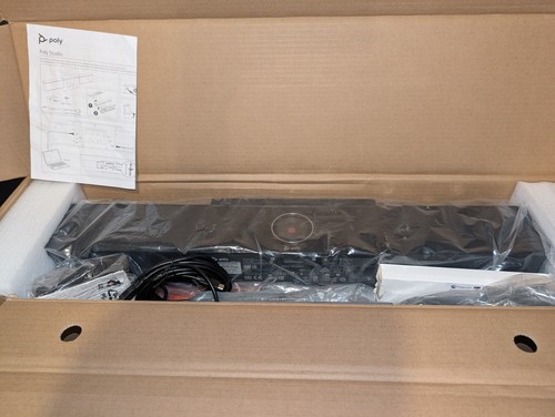 Polycom Poly Studio 4K USB Video Conference Sound Bar System P/N: 7200 ...