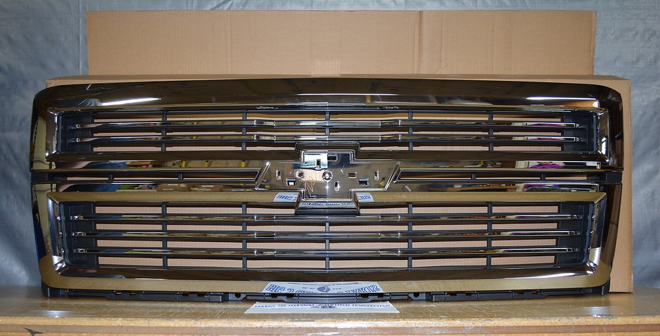 2014 - 2015 Chevrolet Silverado 1500 High Country Chrome GRILLE new OEM ...