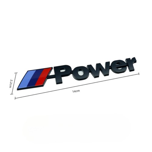 M Power Badge Series Tail Logo Emblem Sticker Car Rear Trunk Decal For ...