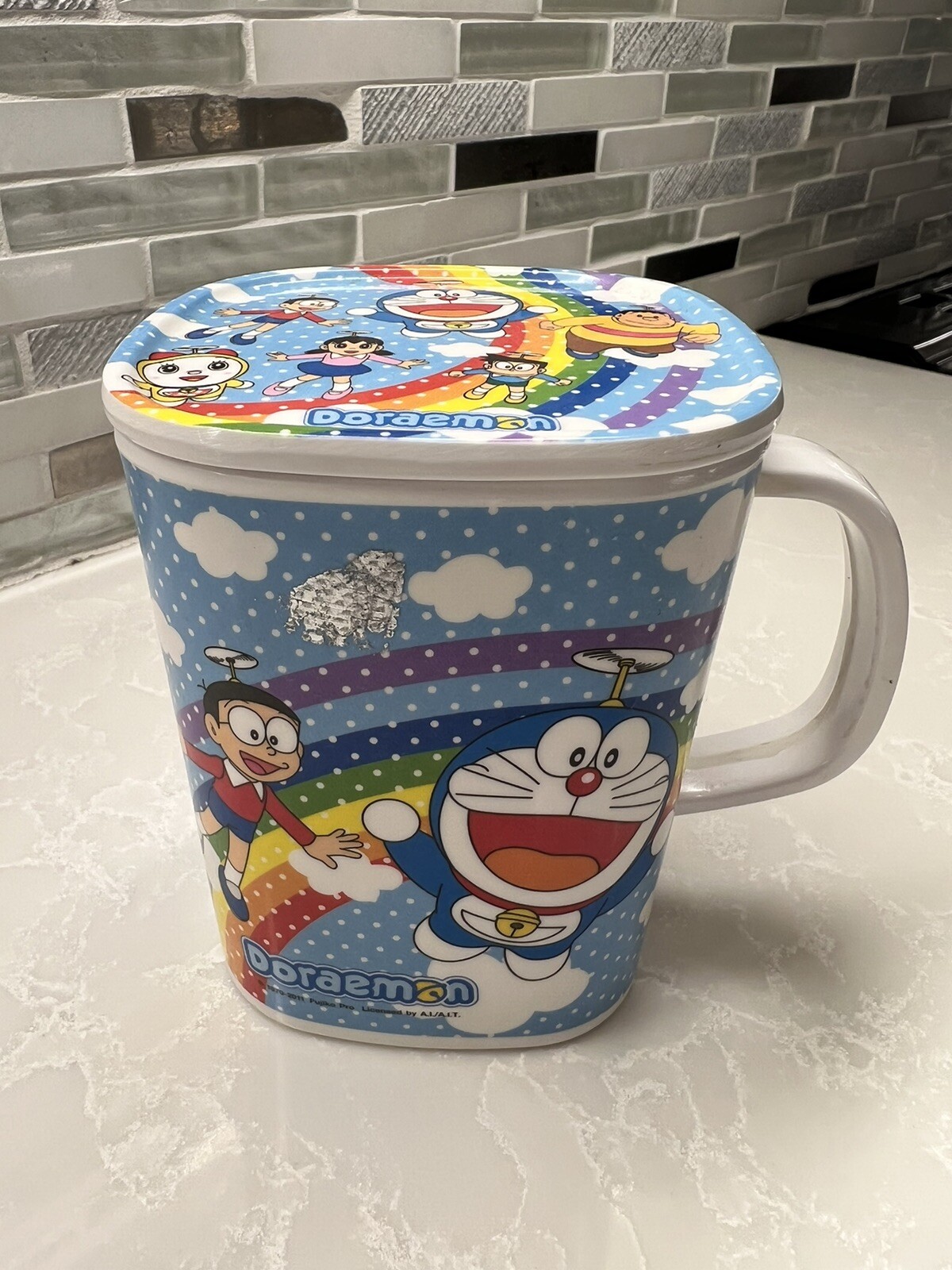 VINTAGE Fujiko Pro Doraemon Cup with LID RARE HTF | eBay
