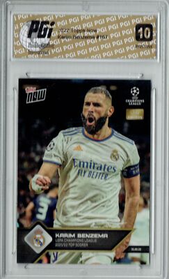 Karim Benzema 2022 Topps Now #167 PRISTINE Trading Card PGI 10 | eBay