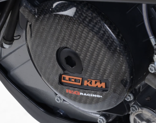 R&G Racing Carbon Engine Case Slider (LHS) To Suit Various KTM Models ...