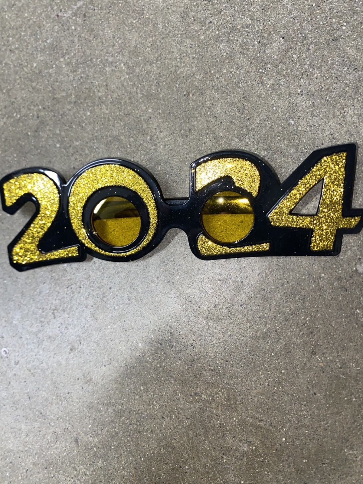 2024 Shaped Graduation Sunglasses Gold Party Eyeglass… - Gem