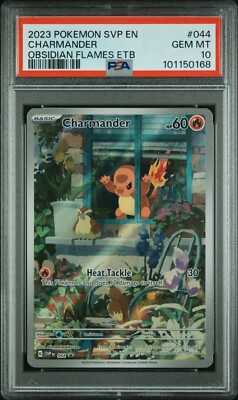 Pokemon Charmander SVP044 Obsidian Flames ETB Promo Card PSA 10 Gem ...