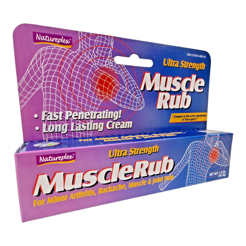 1-2-3 Pack Natureplex MuscleRub Backache Joint Pain Relief Ultra ...