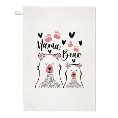 Mutter Bär Geschirrtuch Mutter Muttertag World's Best Toll Liebe Herzen ...