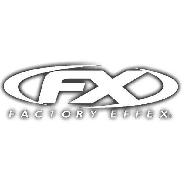 Factory Effex Die Cut Sticker Factory Effex, White 1ft. Logo 14-94022 ...