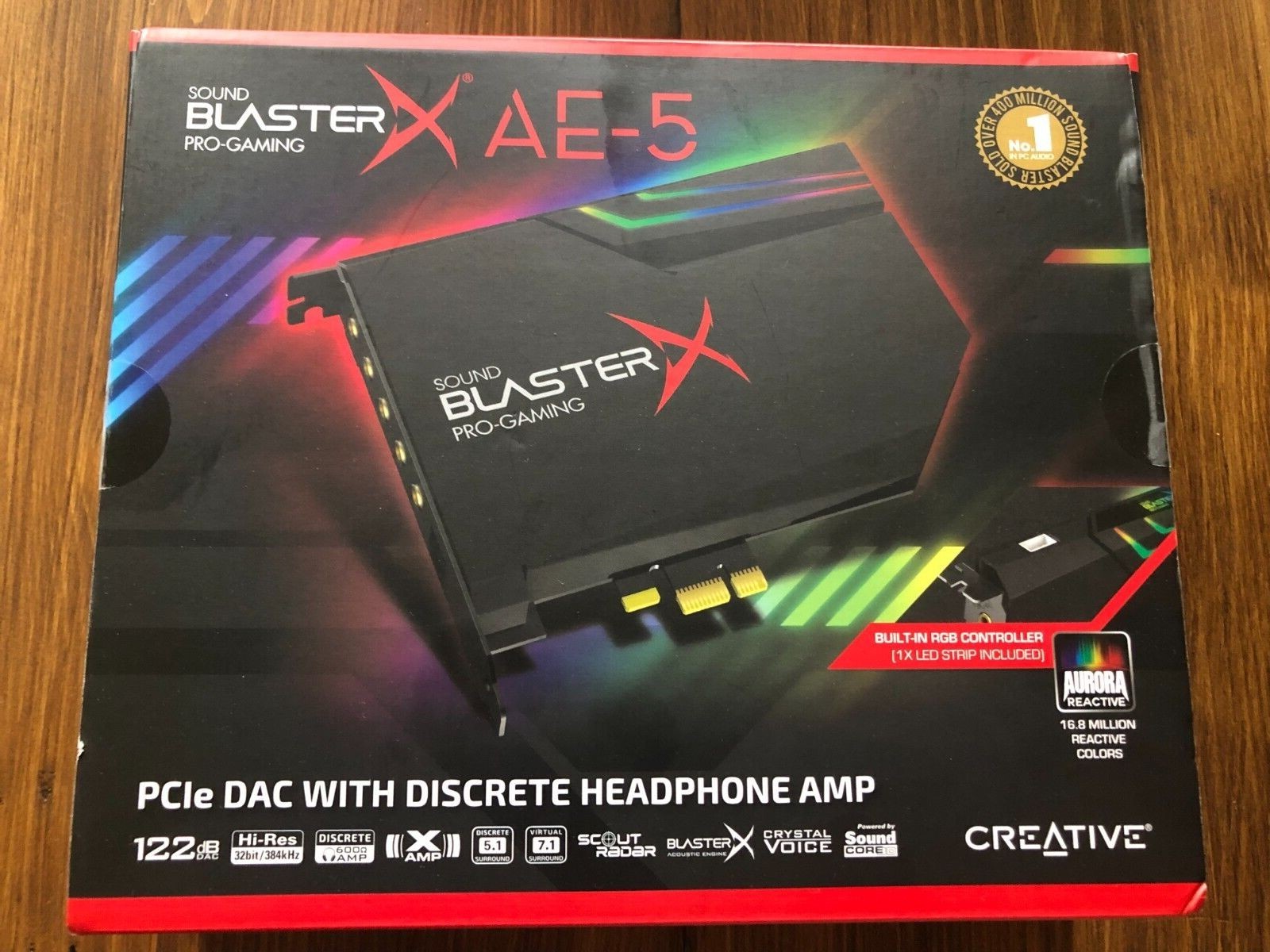 Creative Sound BlasterX AE-5 Plus Sound Card - Black (70SB174000003 ...