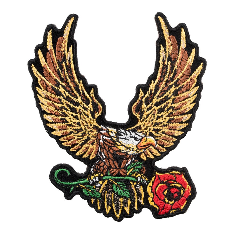 Sunkist Golden Eagle & Rose Patch, Ladies Back Patches | eBay
