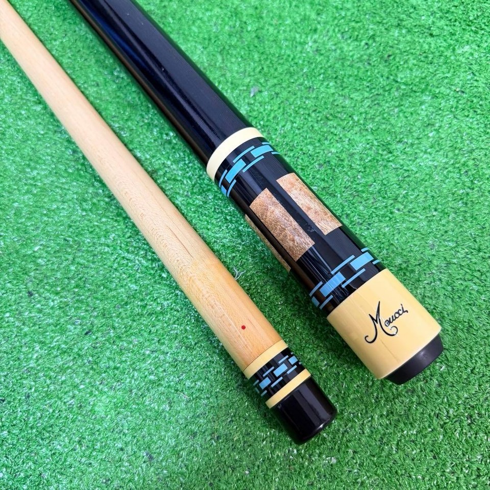 Vintage Meucci 1990 Cue 97-11 Blue Line Red Dot Shaft Pool Billiard ...