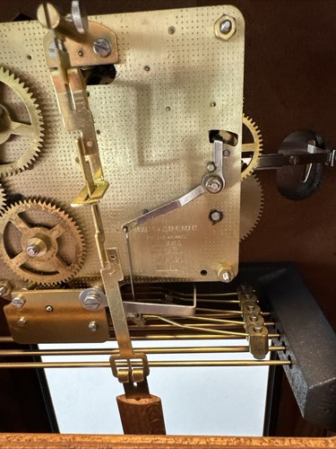 Howard Miller Sandringham Oak Wall Clock Model 613-108 with Pendulum ...