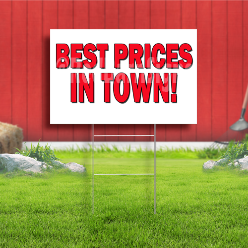 Best Prices In Town Coroplast Yard Sign Plastic Indoor Outdoor FREE ...