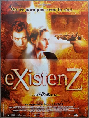 AFFICHE CINÉMA 40X60 CM/EXISTENZ/DAVID CRONENBERG/JUDE LAW/JENNIFER JASON LEIGH | eBay